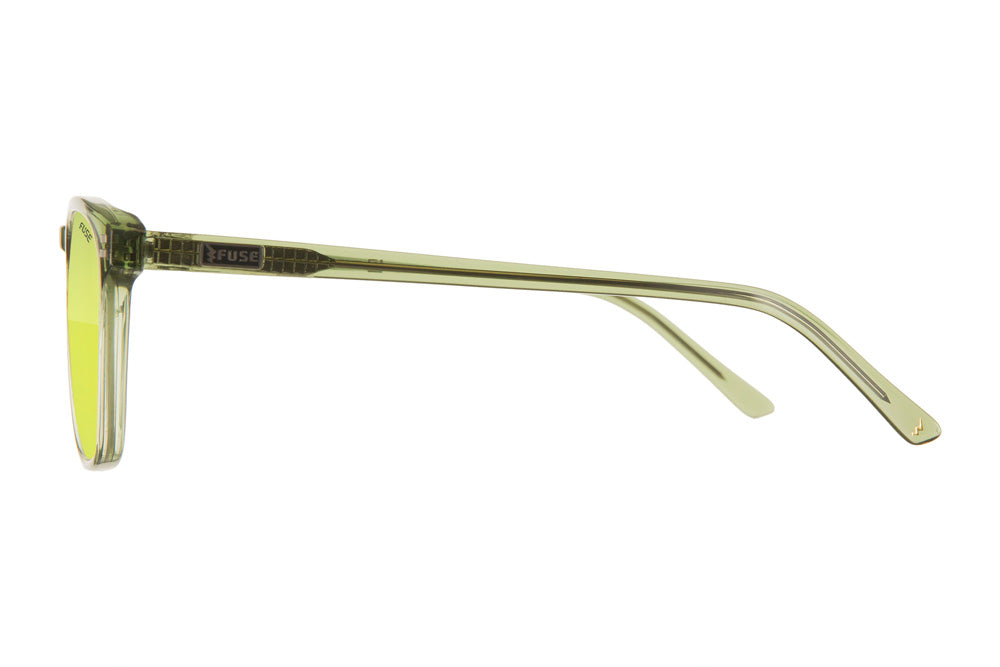 Sea Glass Casey Frames with Polarized Fusion Mirror Lenses – Fuse Lenses