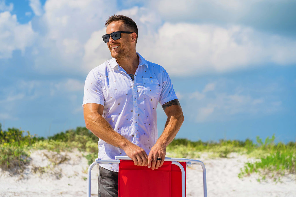 Matte Black Egmont Frames with Polarized Carbon Silver Mirror Lenses ...