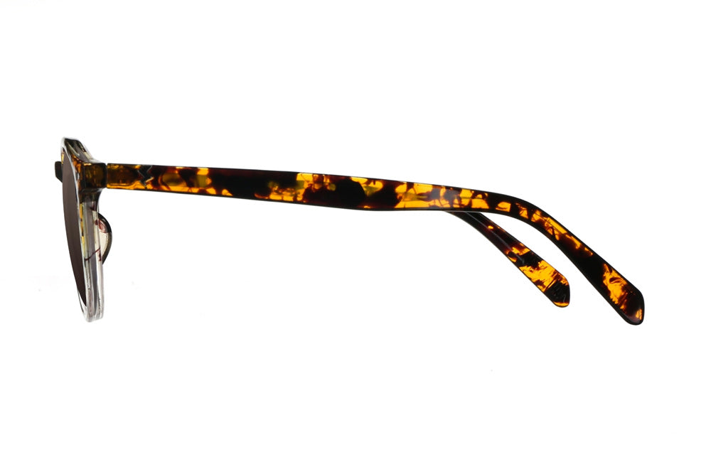 Tortoise Clear Fade Jupiter Frames with AMP Color Enhancing Gray Lenses