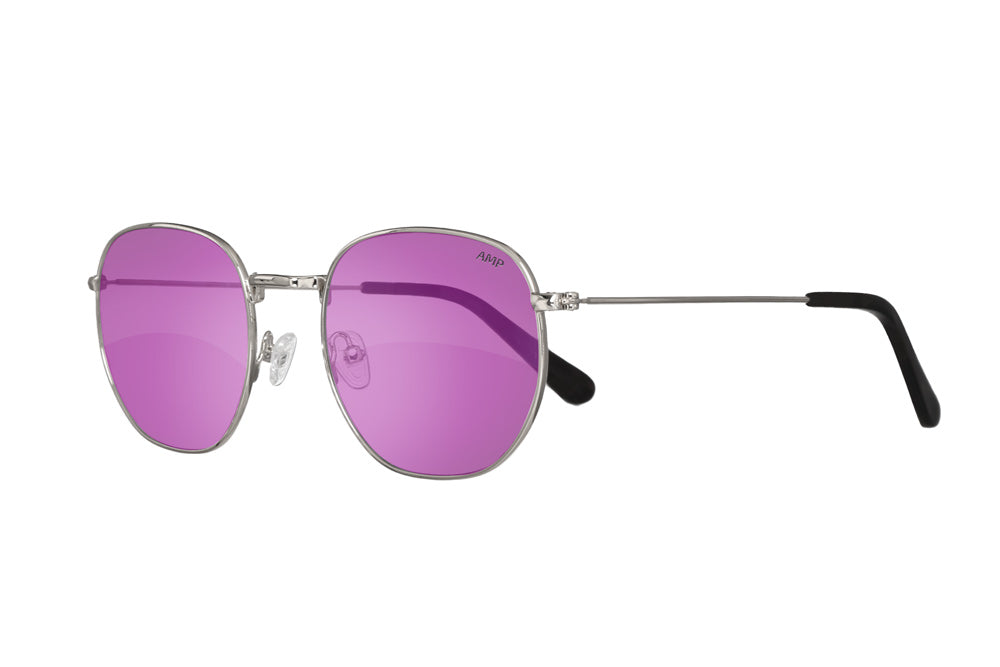 Chrome Talbot Frames with AMP Color Enhancing V26 Lenses – Fuse Lenses